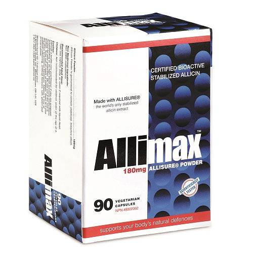 Expires August 2025 Clearance Allimax 180 mg 60 Vegetarian Capsules