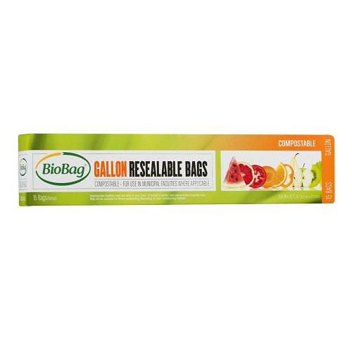 BioBag Gallon Resealable Bags 15 Bags