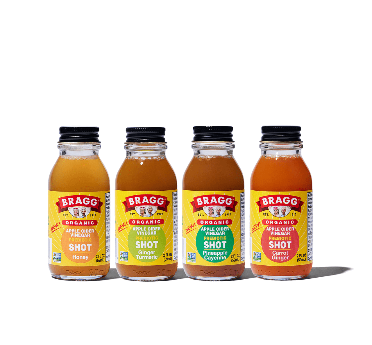 Bragg Organic Apple Cider Vinegar Shot 59ml - Pack of 4