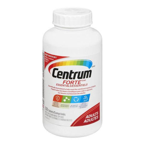 Centrum Forte Essentials Adults Complete Multivitamins and Supplement Tablets