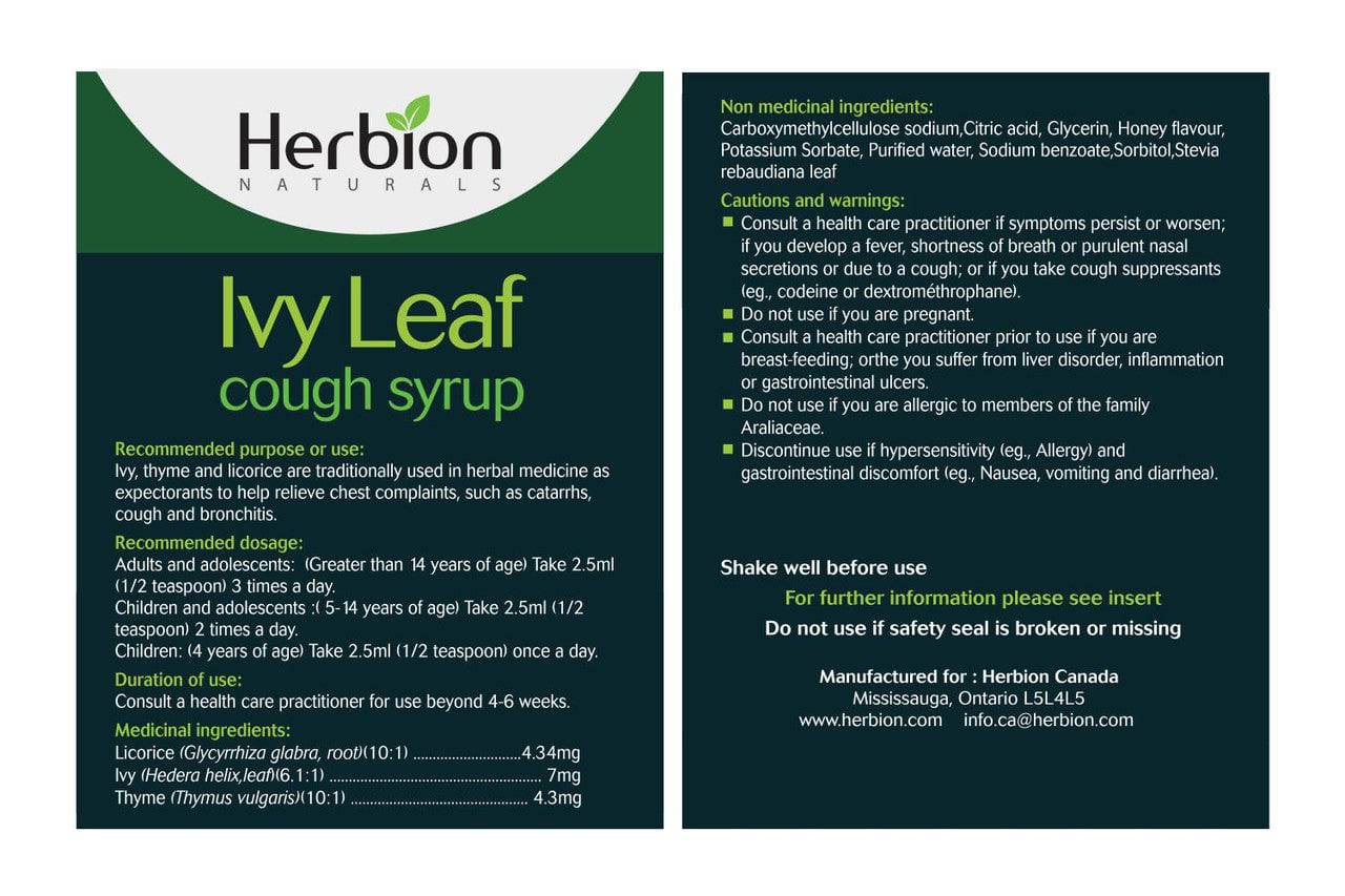 Herbion Ivy Leaf Cough Syrup with Thyme 150mL