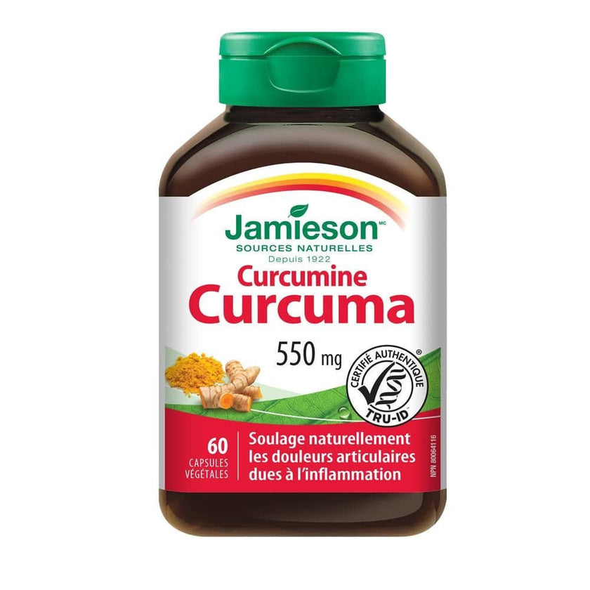 Jamieson Curcumin Turmeric 550mg 60 Capsules | YesWellness Vitamins