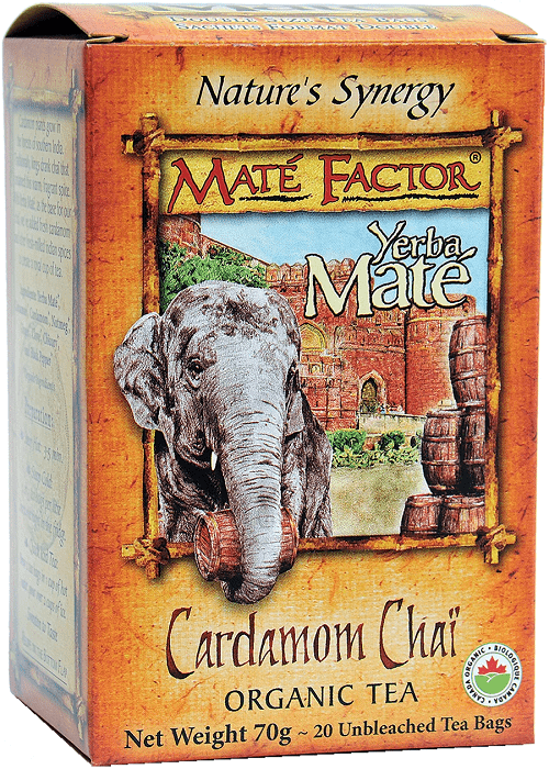 Mate Factor Yerba Mate Organic Cardamom Chai 20 Tea Bags (DISCONTINUED)