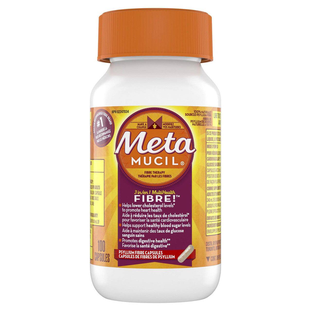 Metamucil 3 in 1 MultiHealth Fibre Capsules