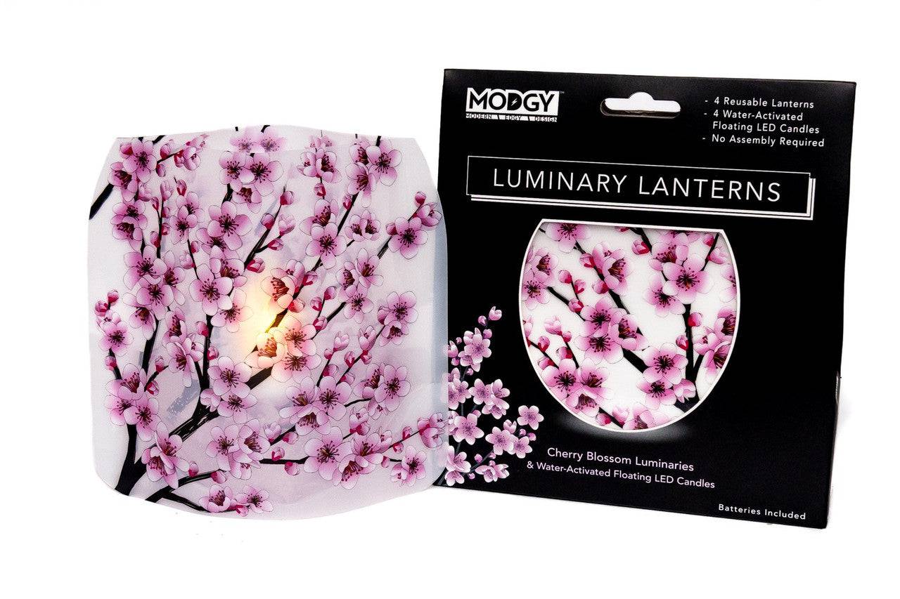 Modgy Luminary Lanterns Cherry Blossom - Set of 4