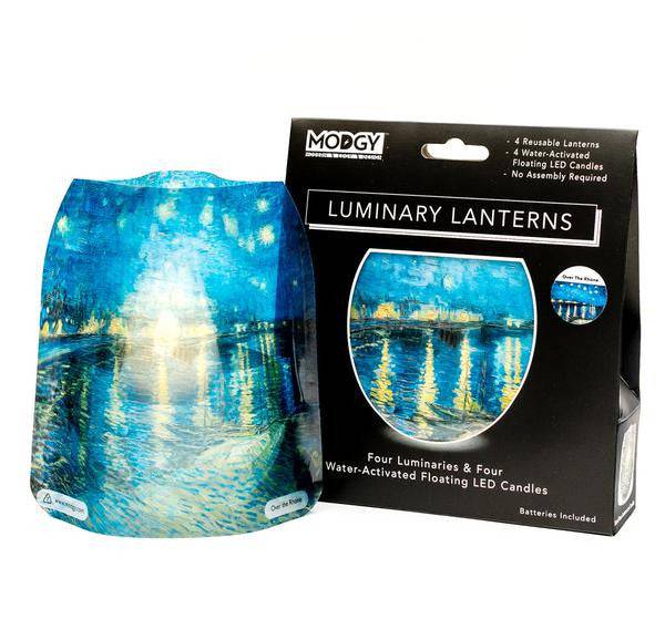 Modgy Luminary Lanterns Over the Rhone by Van Gogh - Set of 4