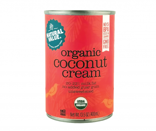 Natural Value Organic Coconut Cream Unsweetened 400mL