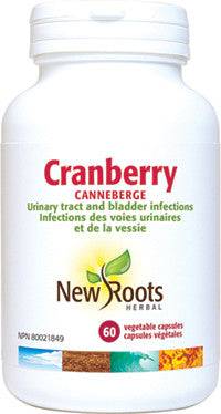 New Roots Herbal Cranberry 600mg 60 Veg Capsules