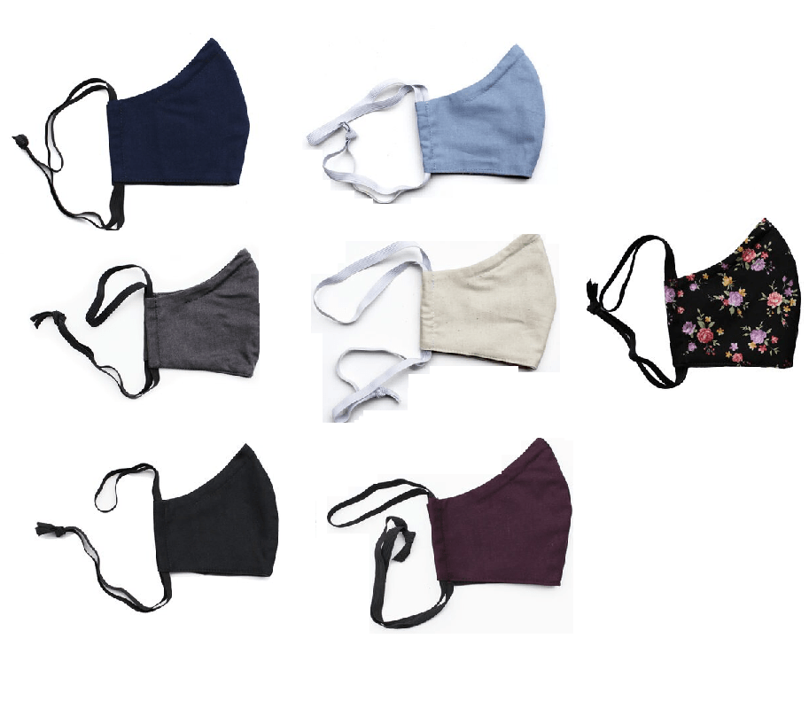 Ortho Active Cloth Face Masks for Adults - 2-Pack (Assorted Colours)