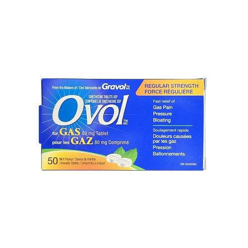 Ovol 80mg Regular Strength 50 Chewable Tablets Mint Flavour