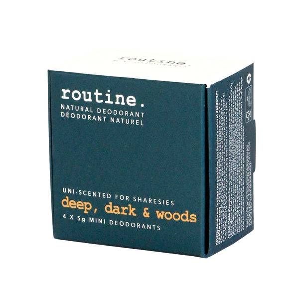 Routine Deodorant: Deep, Dark & Woods (4x5g)