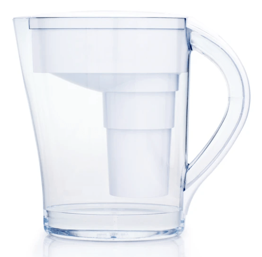 Santevia MINA Slim Series Mineralized Alkaline Water Pitcher - White