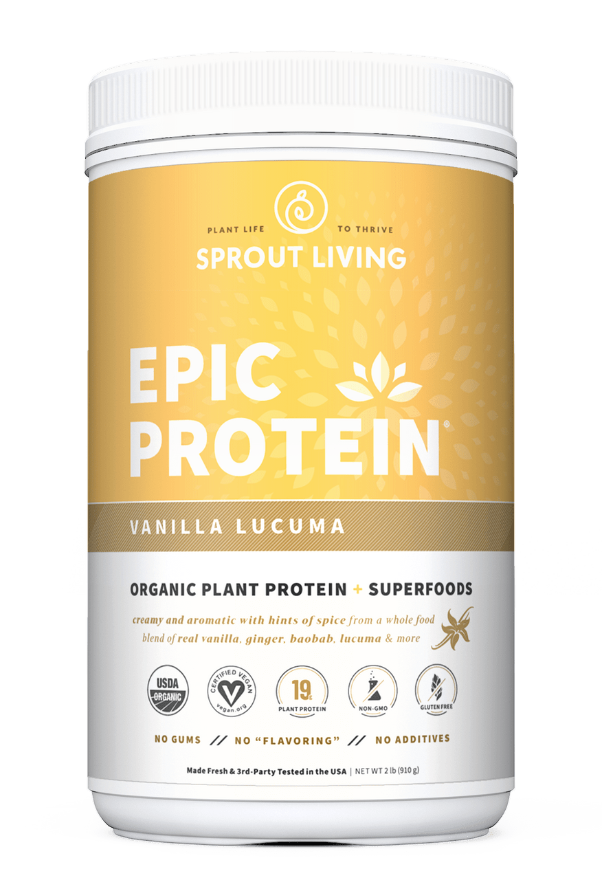 Sprout Living Epic Protein Organic Plant Protein + Superfoods 912g Tub