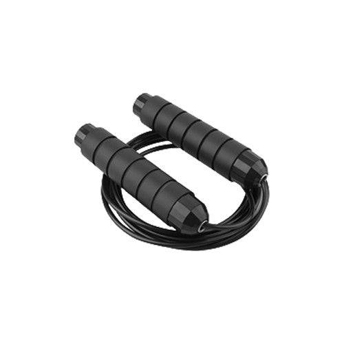 Vital Therapy Tangle-Free Length Adjustable Skipping Jump Rope - Black