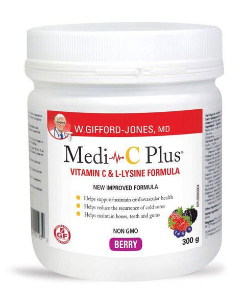 W. Gifford-Jones MD Medi-C Plus Vitamin C & L- Lysine Formula with ...