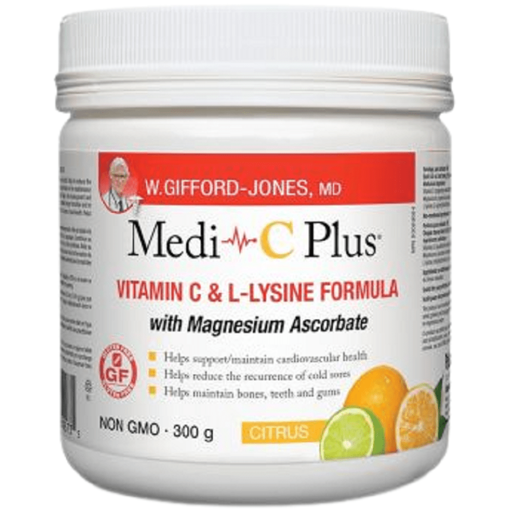 W. Gifford-Jones MD Medi-C Plus Vitamin C & Lysine Formula with ...